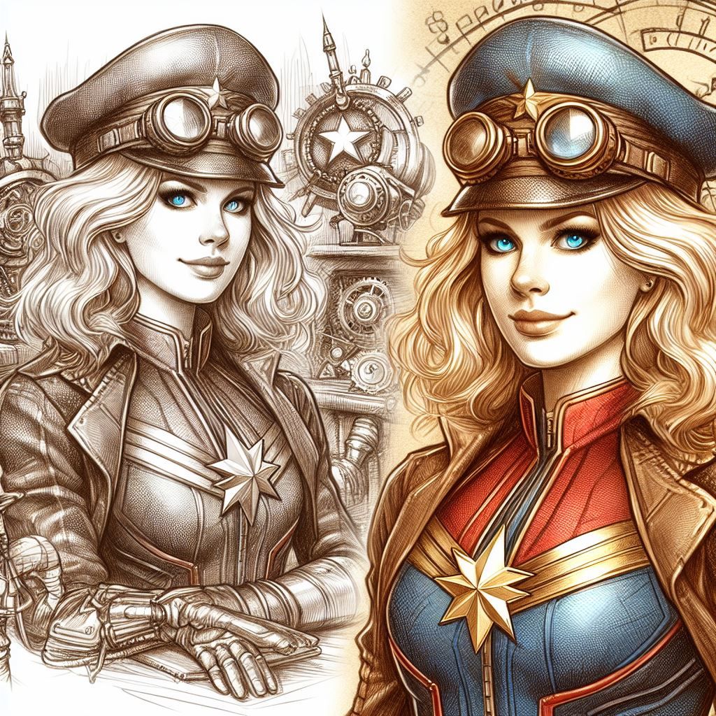Captain Marvel: Engineer - AI Generated Artwork - NightCafe Creator