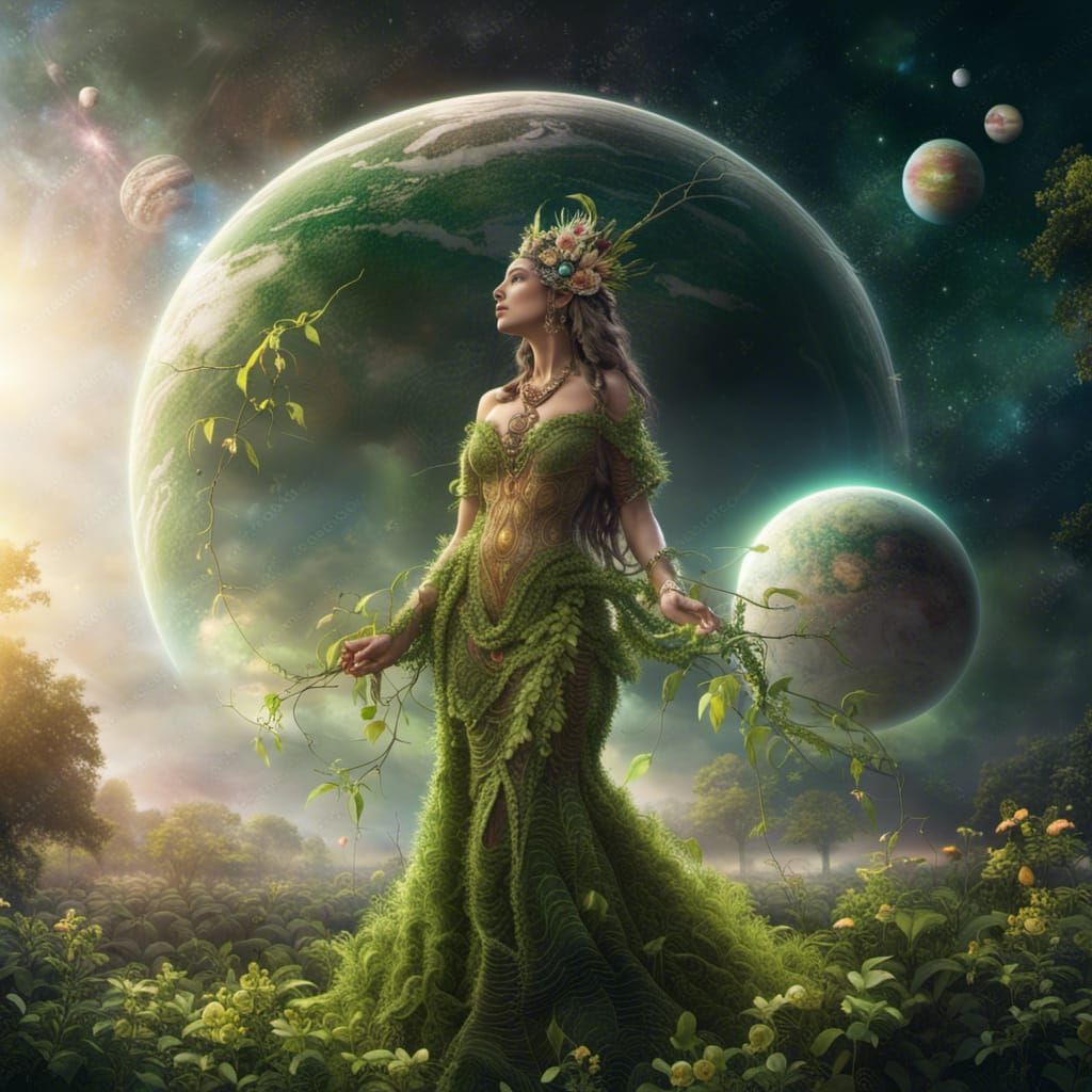 Goddess Gaia - AI Generated Artwork - NightCafe Creator