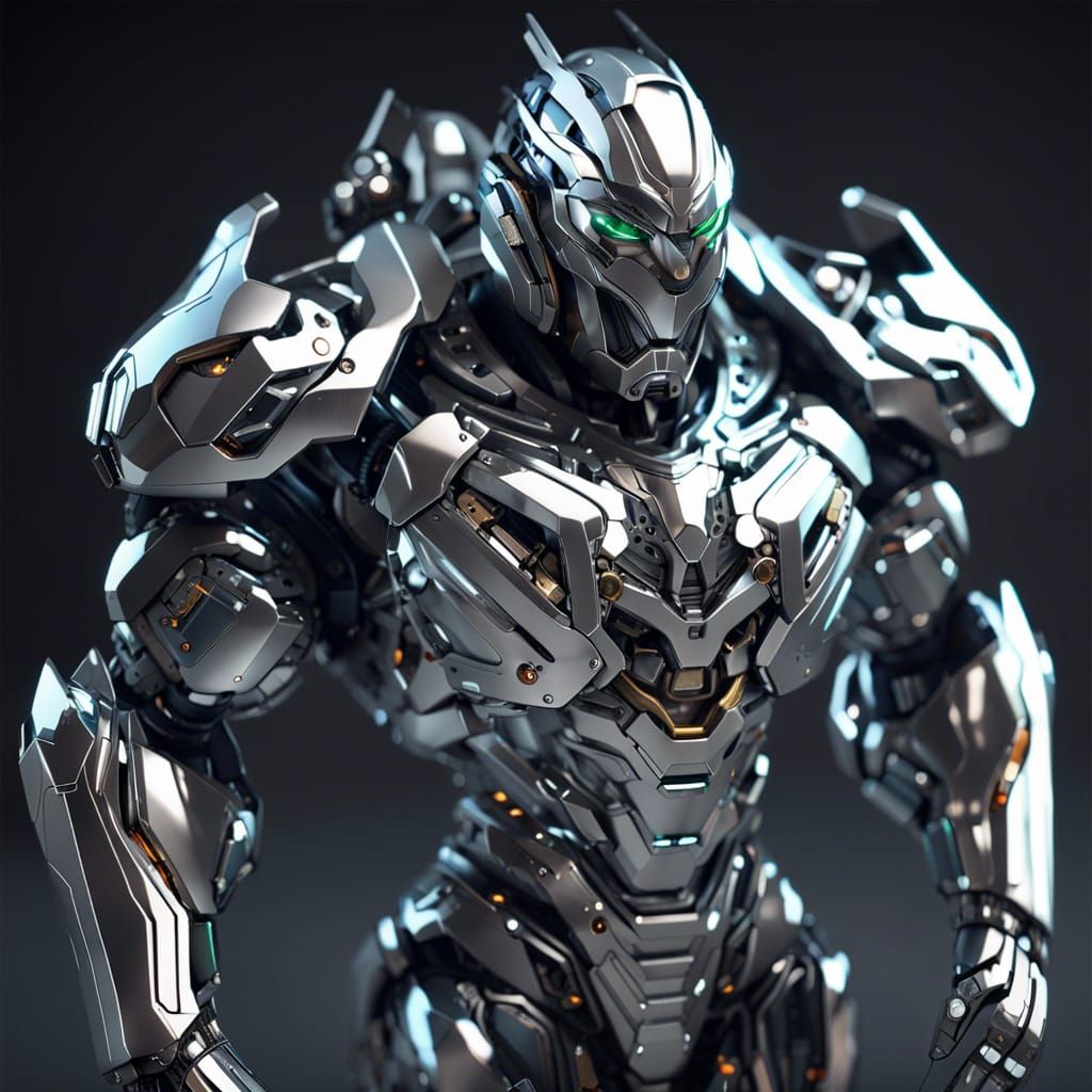 male superhero, buff, silver armor, high tech, scifi, gadgets - AI ...