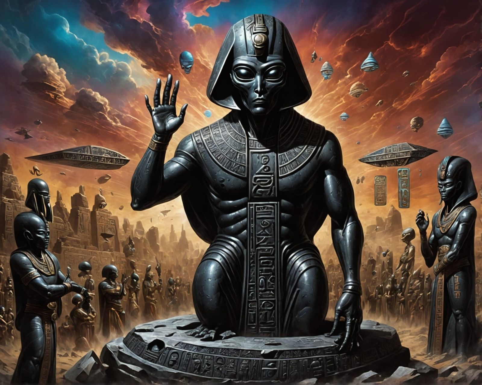 Black Stone Altar - AI Generated Artwork - NightCafe Creator