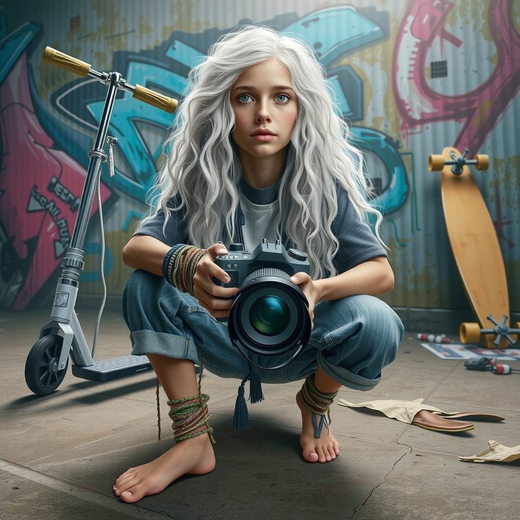 reporter - Investigative Reporter in Futuristic Cityscape