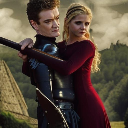 Knight Spike and pincesse Buffy - AI Generated Artwork - NightCafe Creator