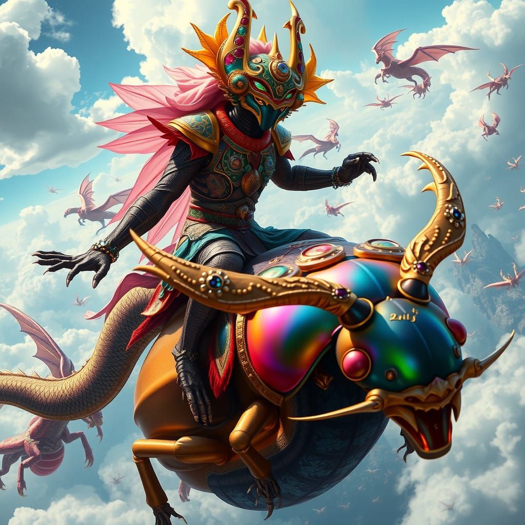 Hyper-vivid hyper-detailed 8k resolution cinematic of A hybrid humanoid ...