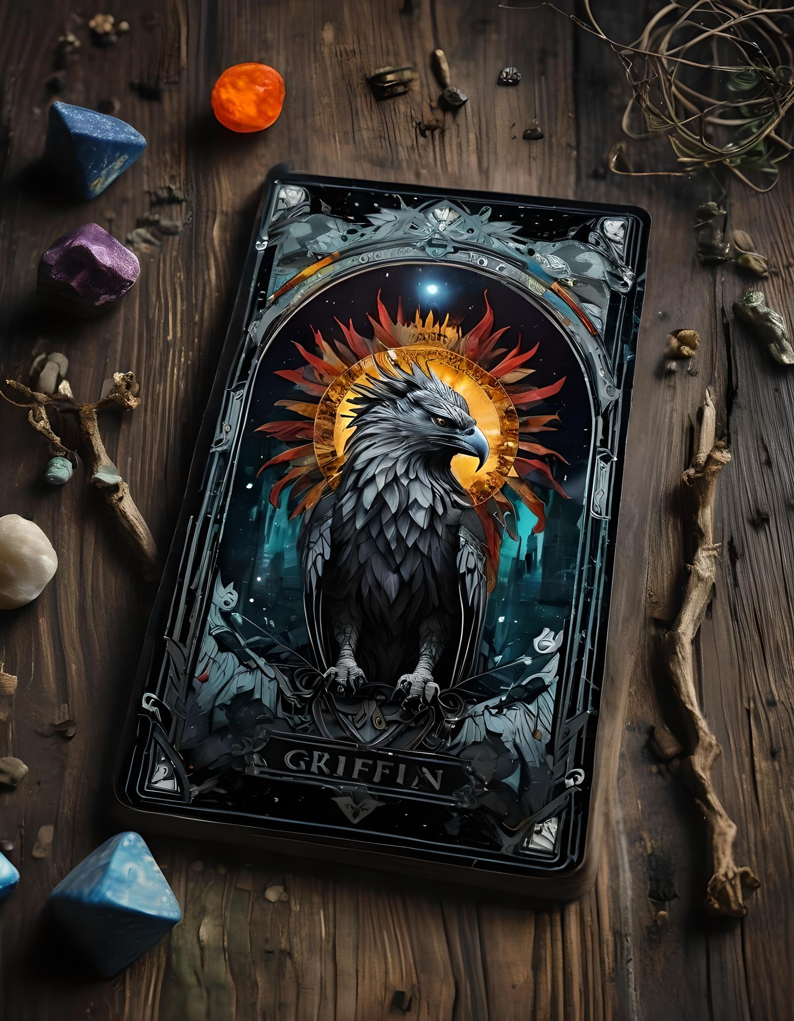 Tarot card - Fantasy edition - the Griffin - AI Generated Artwork ...
