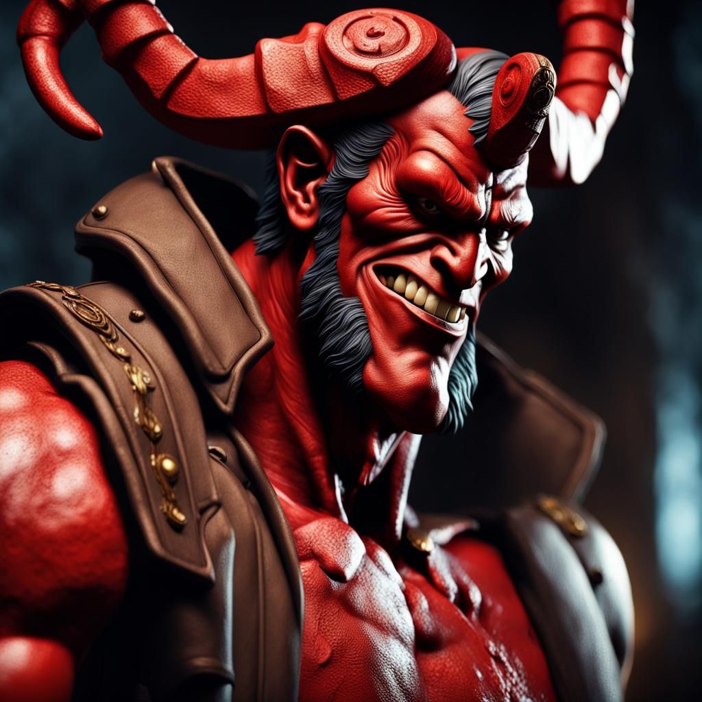 Hellboy - AI Generated Artwork - NightCafe Creator