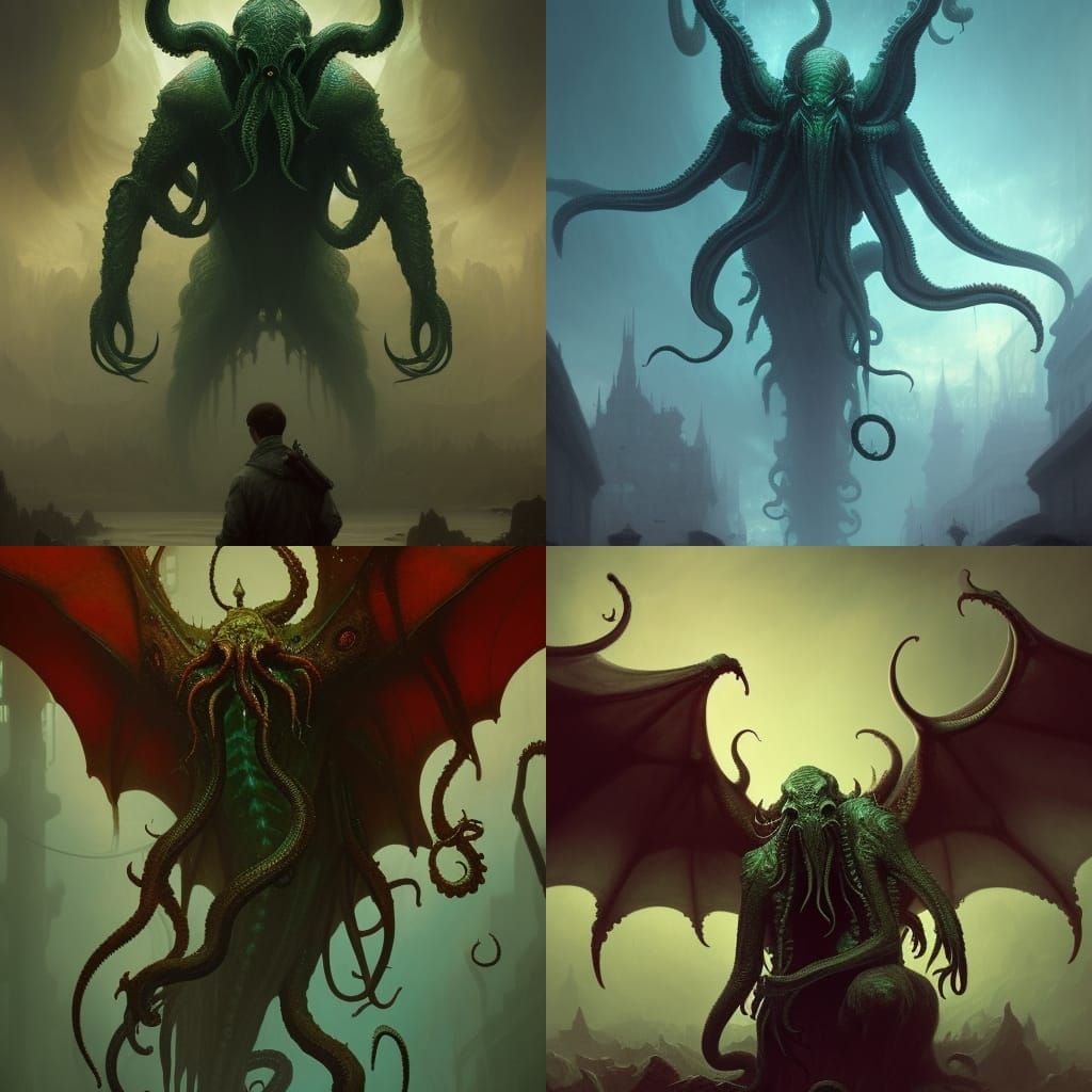 Cthulhu - AI Generated Artwork - NightCafe Creator
