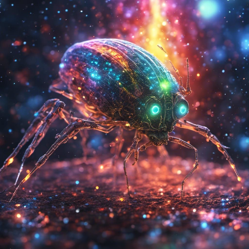 Glitter bug - AI Generated Artwork - NightCafe Creator