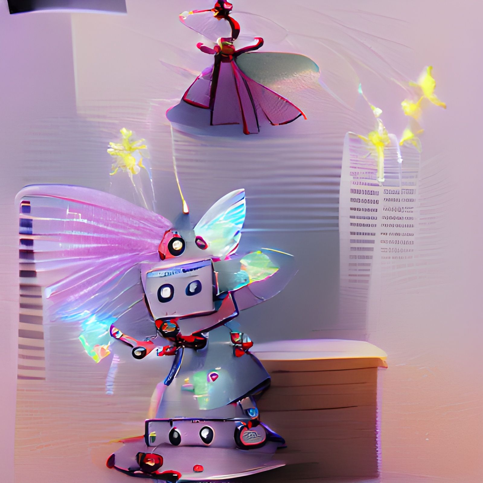 A Robot Fairy - AI Generated Artwork - NightCafe Creator
