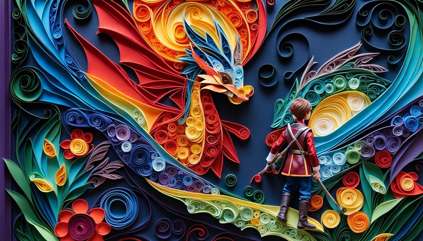 Storybook Illustrations: Knight and Dragon - AI Generated Artwork ...