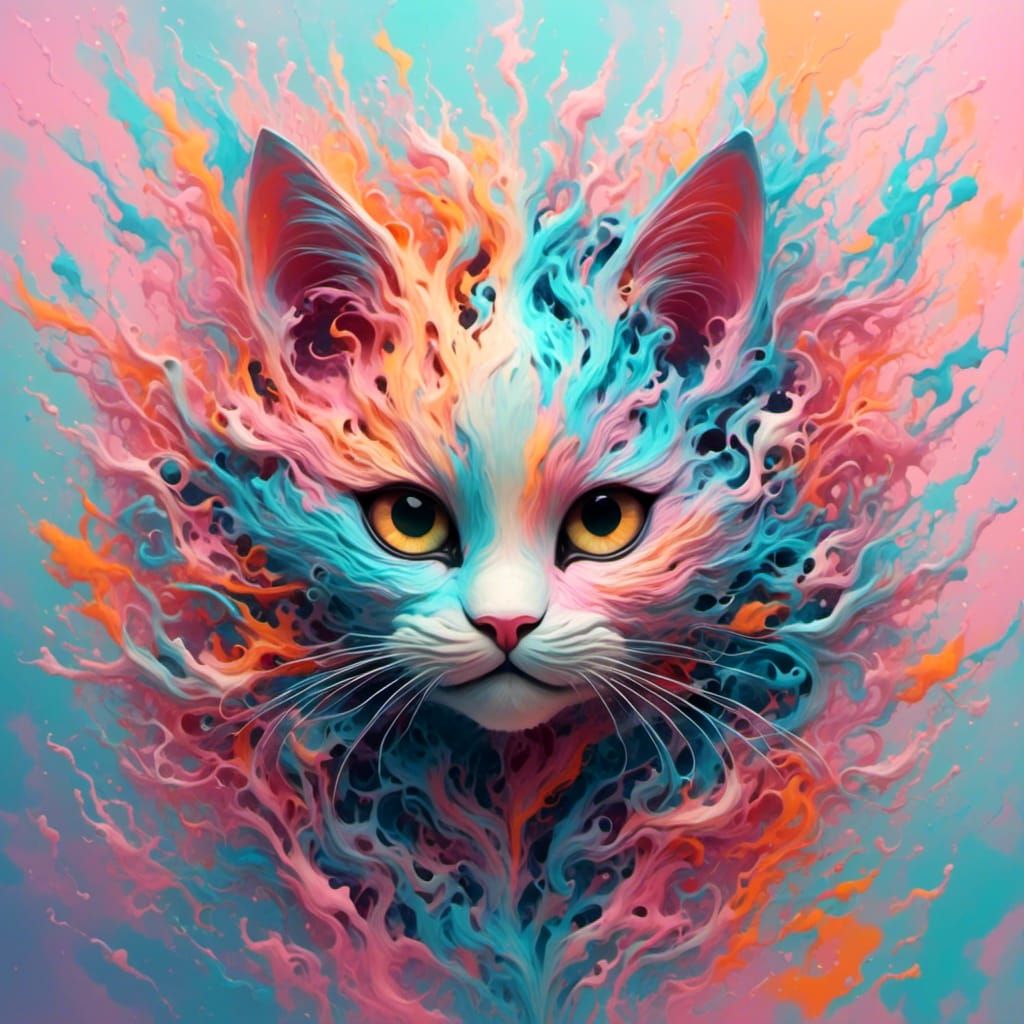 Gully cat 12b - AI Generated Artwork - NightCafe Creator