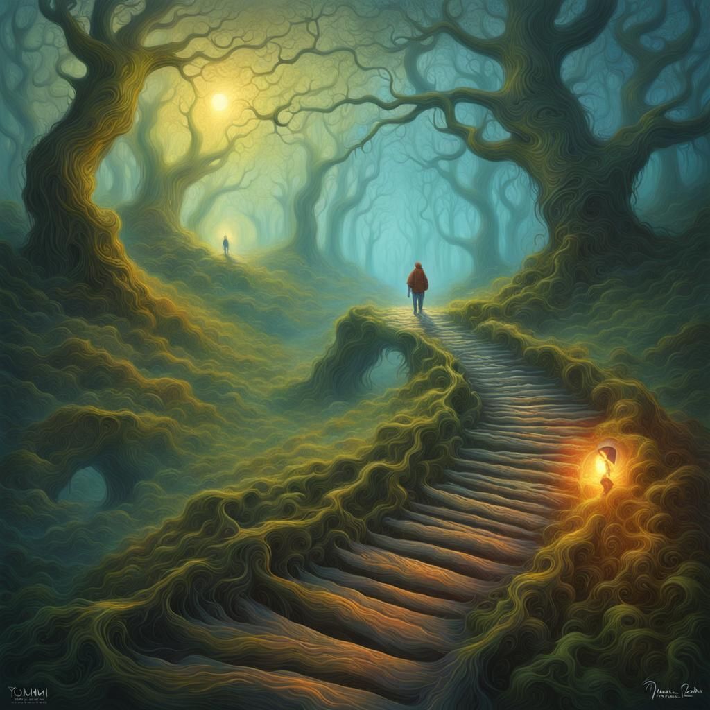 Walking your Path - AI Generated Artwork - NightCafe Creator