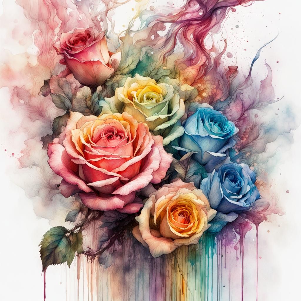 Roses - AI Generated Artwork - NightCafe Creator