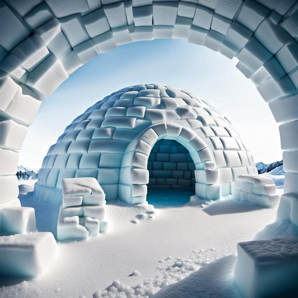 Igloo - AI Generated Artwork - NightCafe Creator