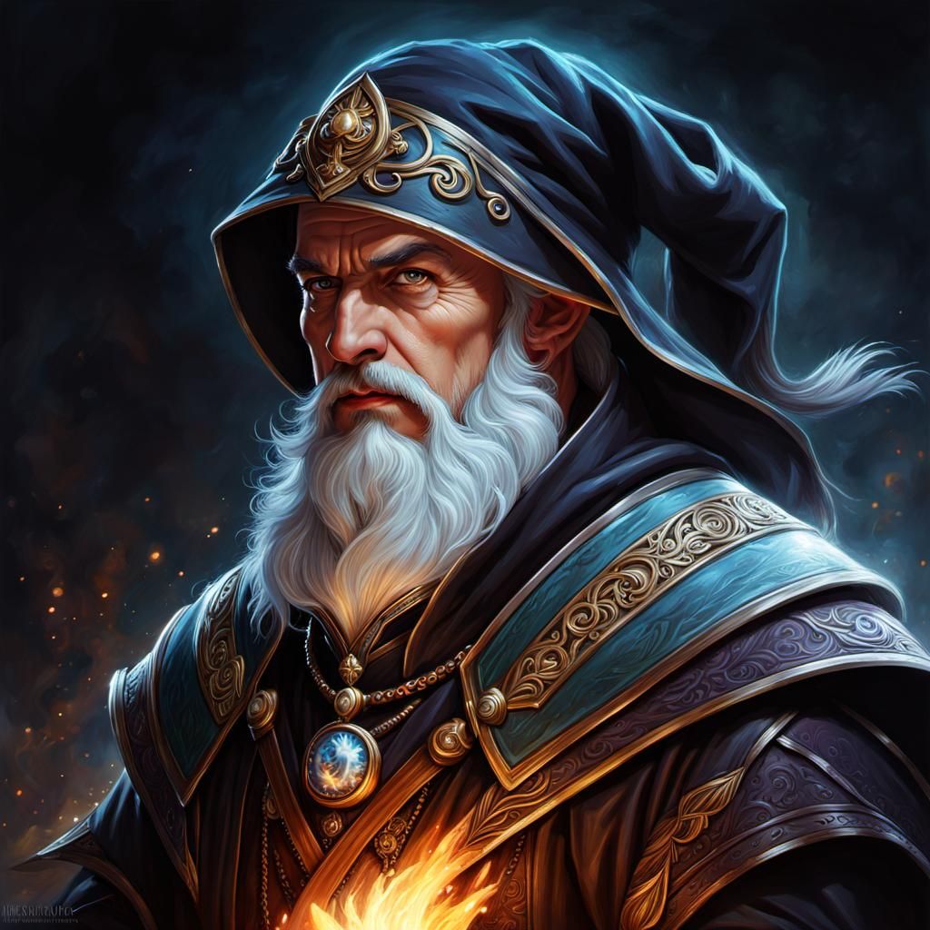 Wizened Mage - AI Generated Artwork - NightCafe Creator