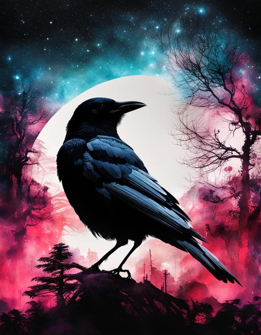 The Crow's nightmare - AI Generated Artwork - NightCafe Creator