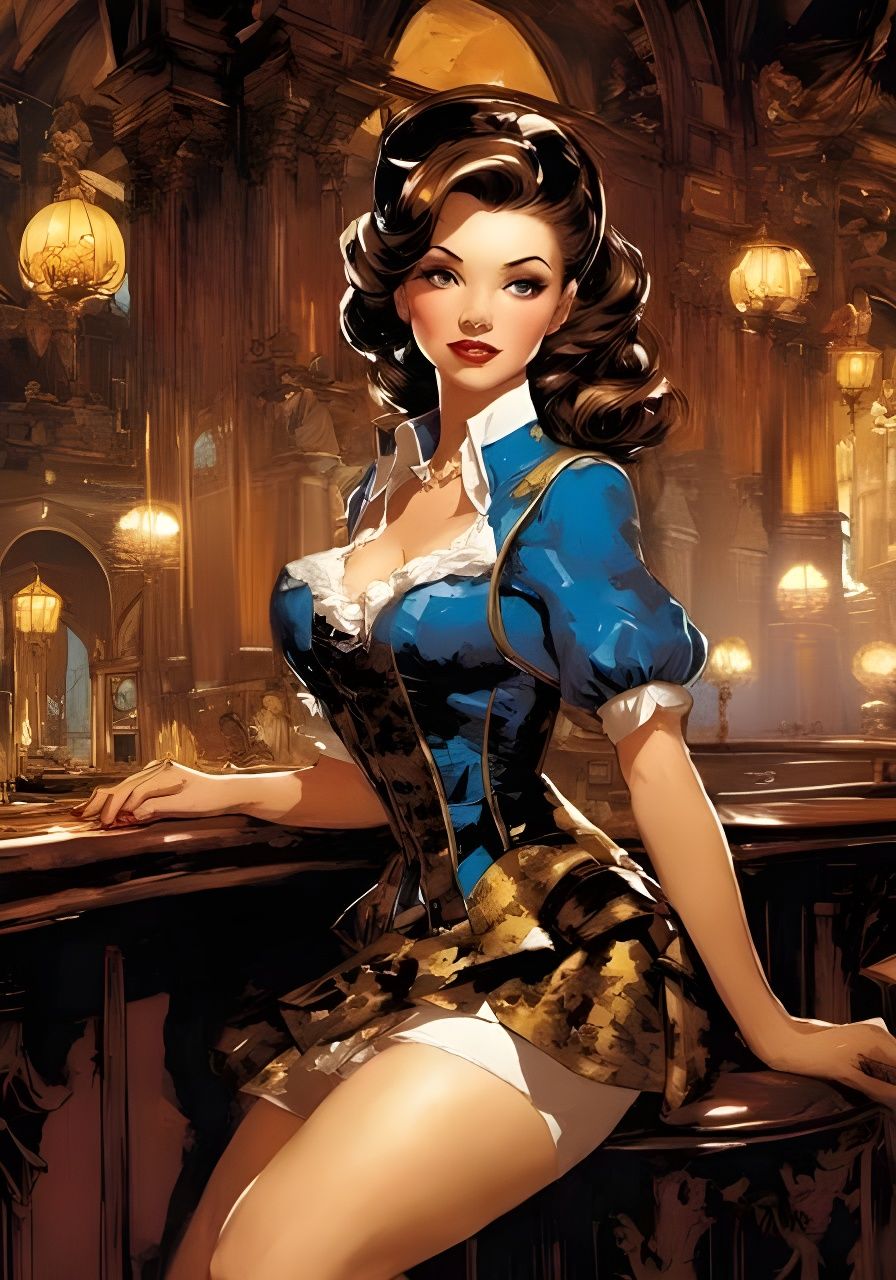 Pin-up Beauty - AI Generated Artwork - NightCafe Creator