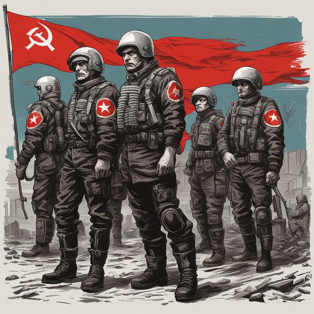 Flesh punk Soviet - AI Generated Artwork - NightCafe Creator