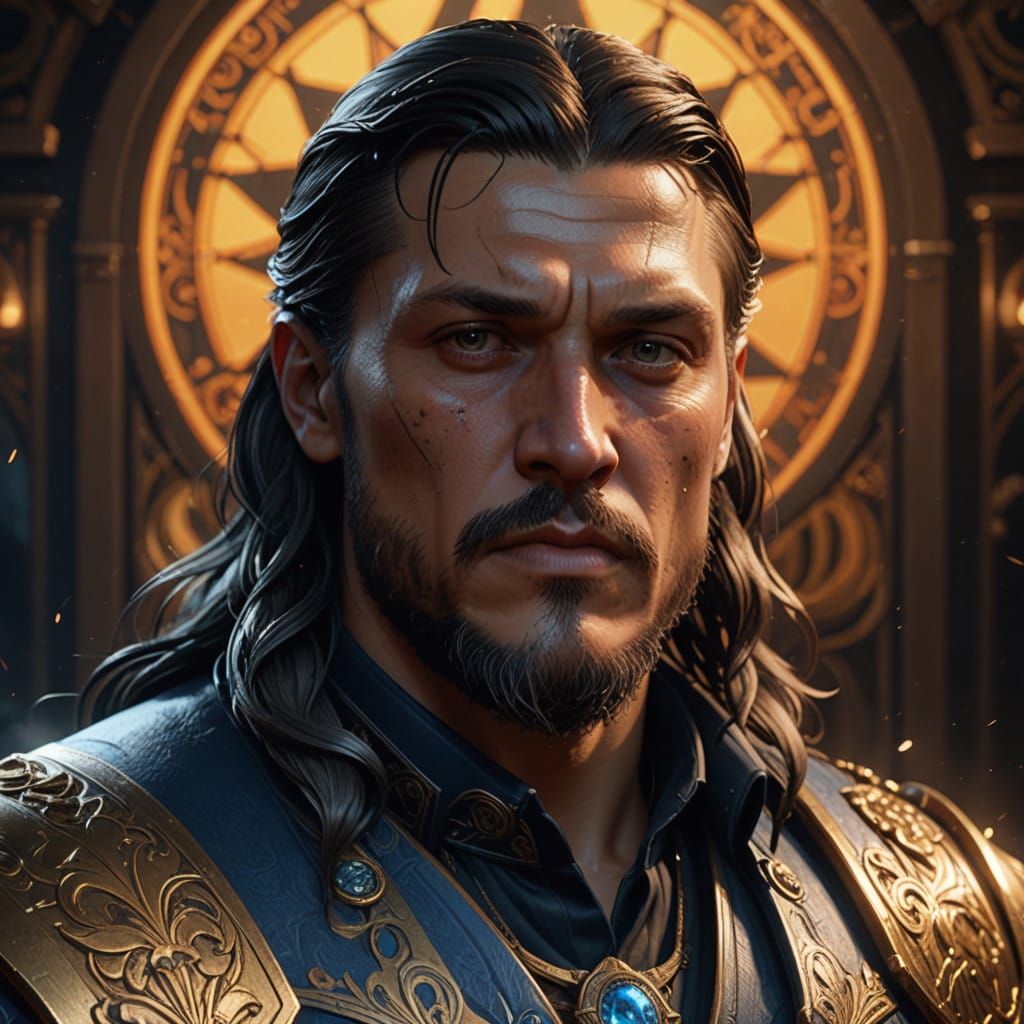 Olexander Usyk as Jim Raynor - Majestic Portrait of Jim Rayn...