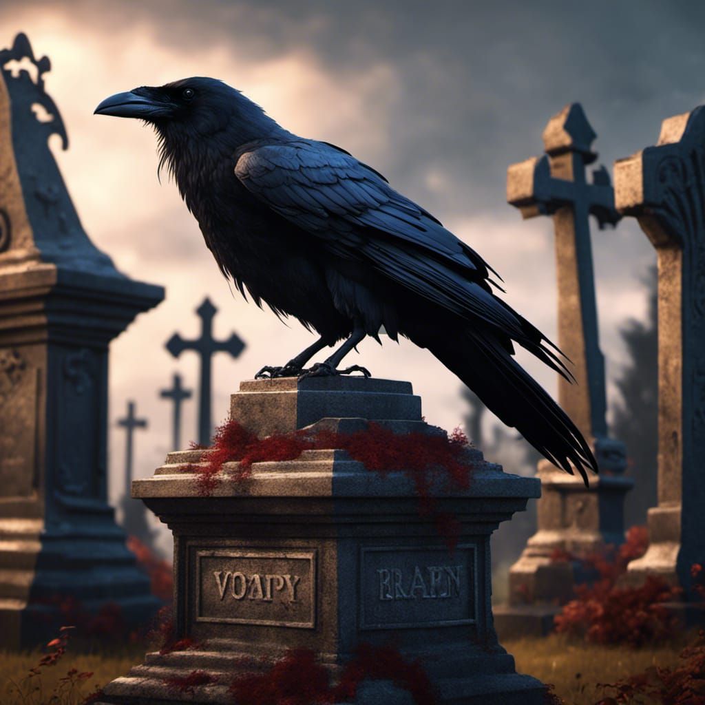 Black raven - AI Generated Artwork - NightCafe Creator