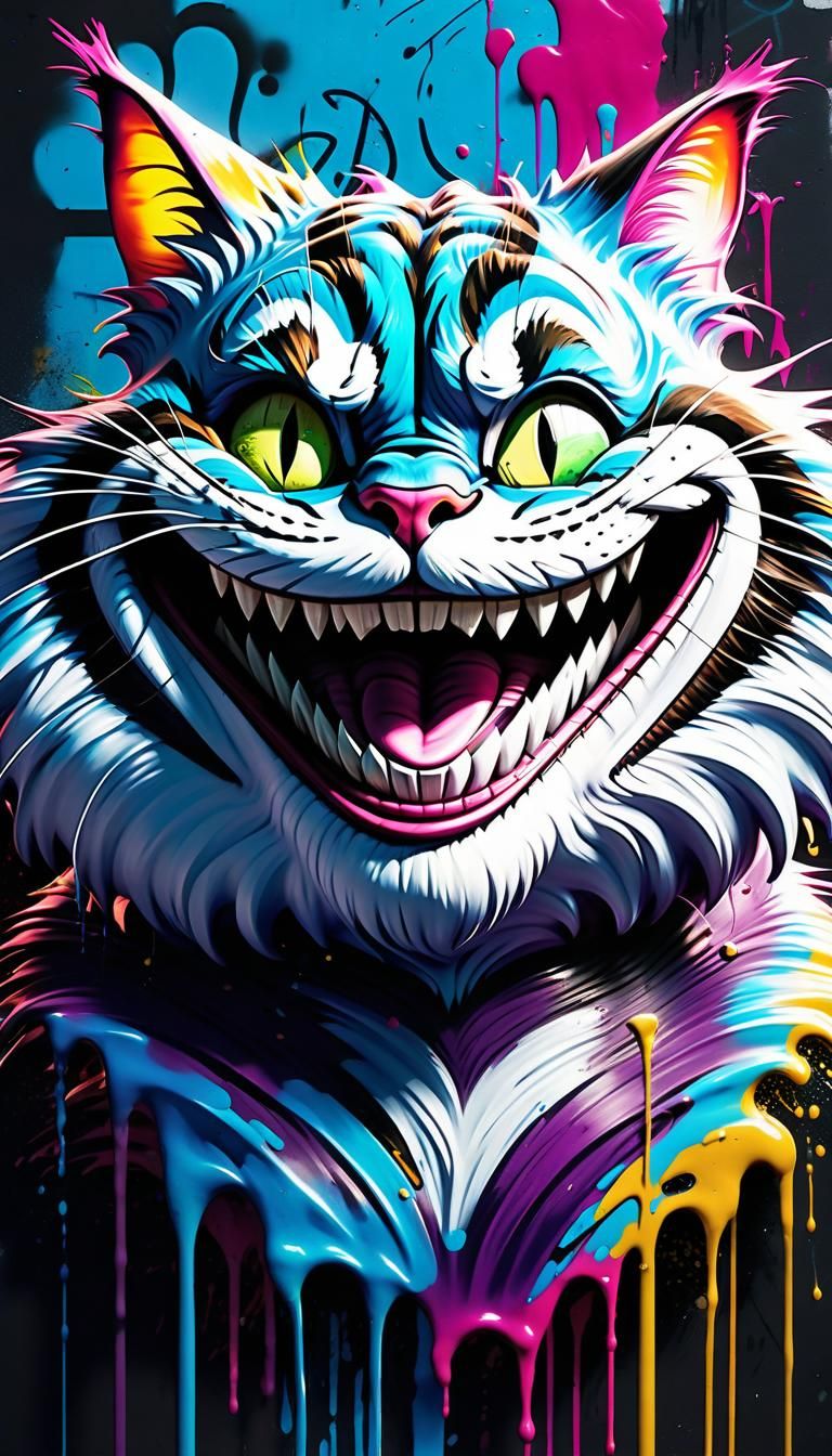The Cheshire Cat - AI Generated Artwork - NightCafe Creator