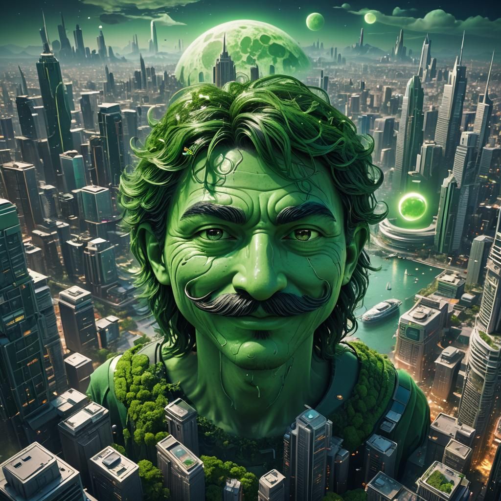 green guy gus - AI Generated Artwork - NightCafe Creator