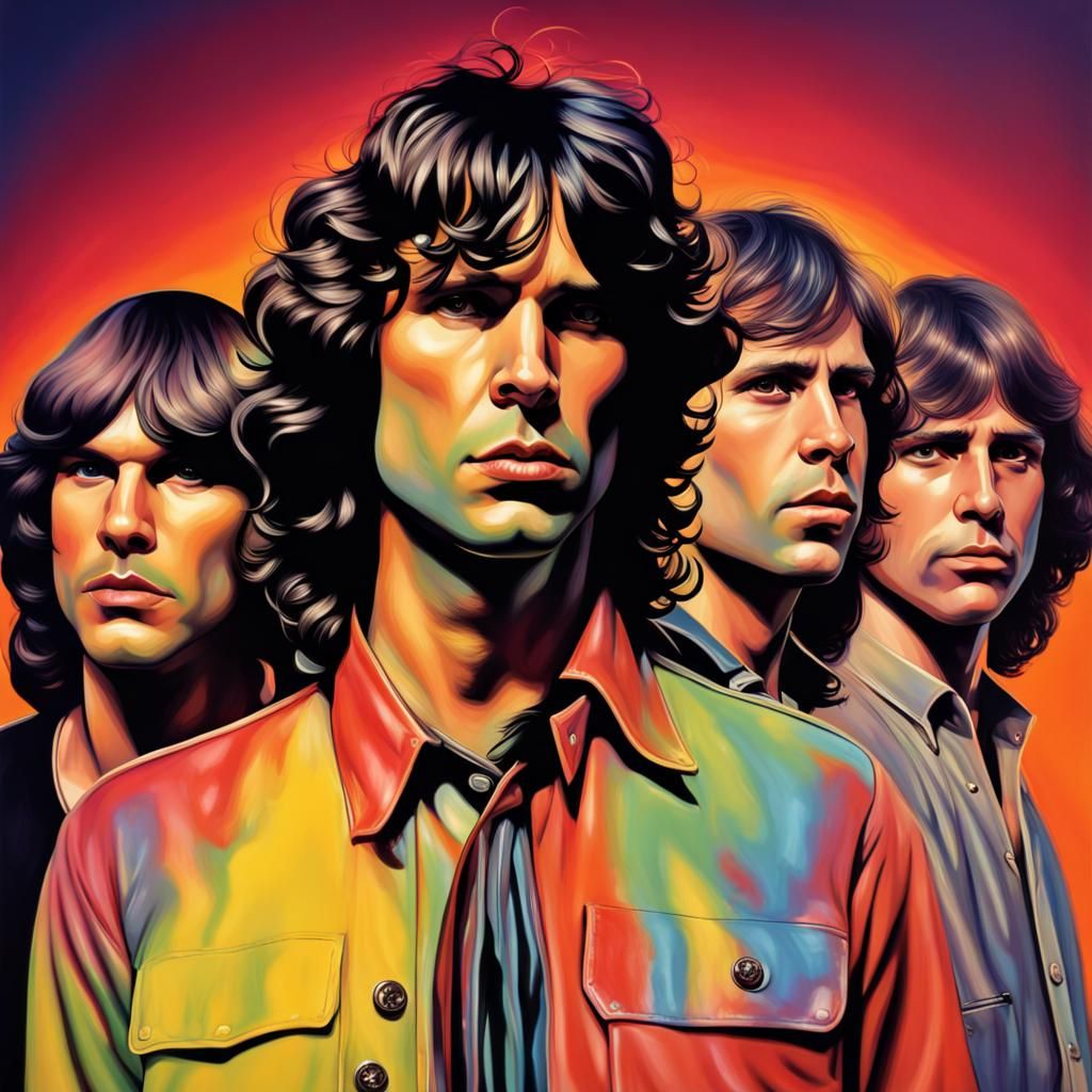 The Doors - Rock Band - AI Generated Artwork - NightCafe Creator