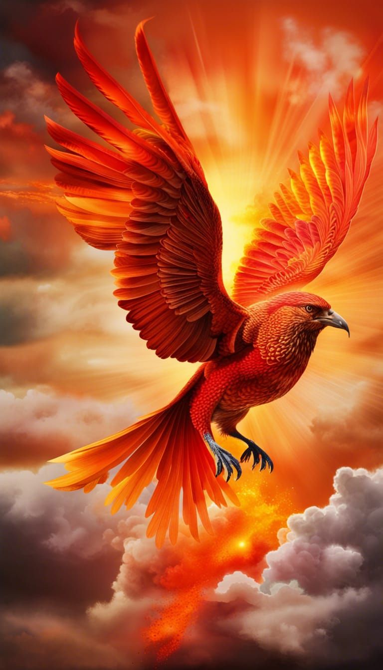 Ave Phoenix mythological - AI Generated Artwork - NightCafe Creator