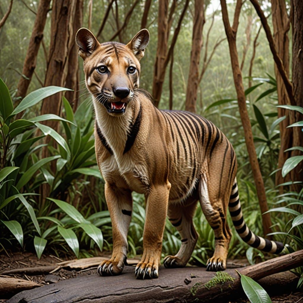 "The Tasmanian Tiger, long since died out, wasn't a tiger at all, it ...