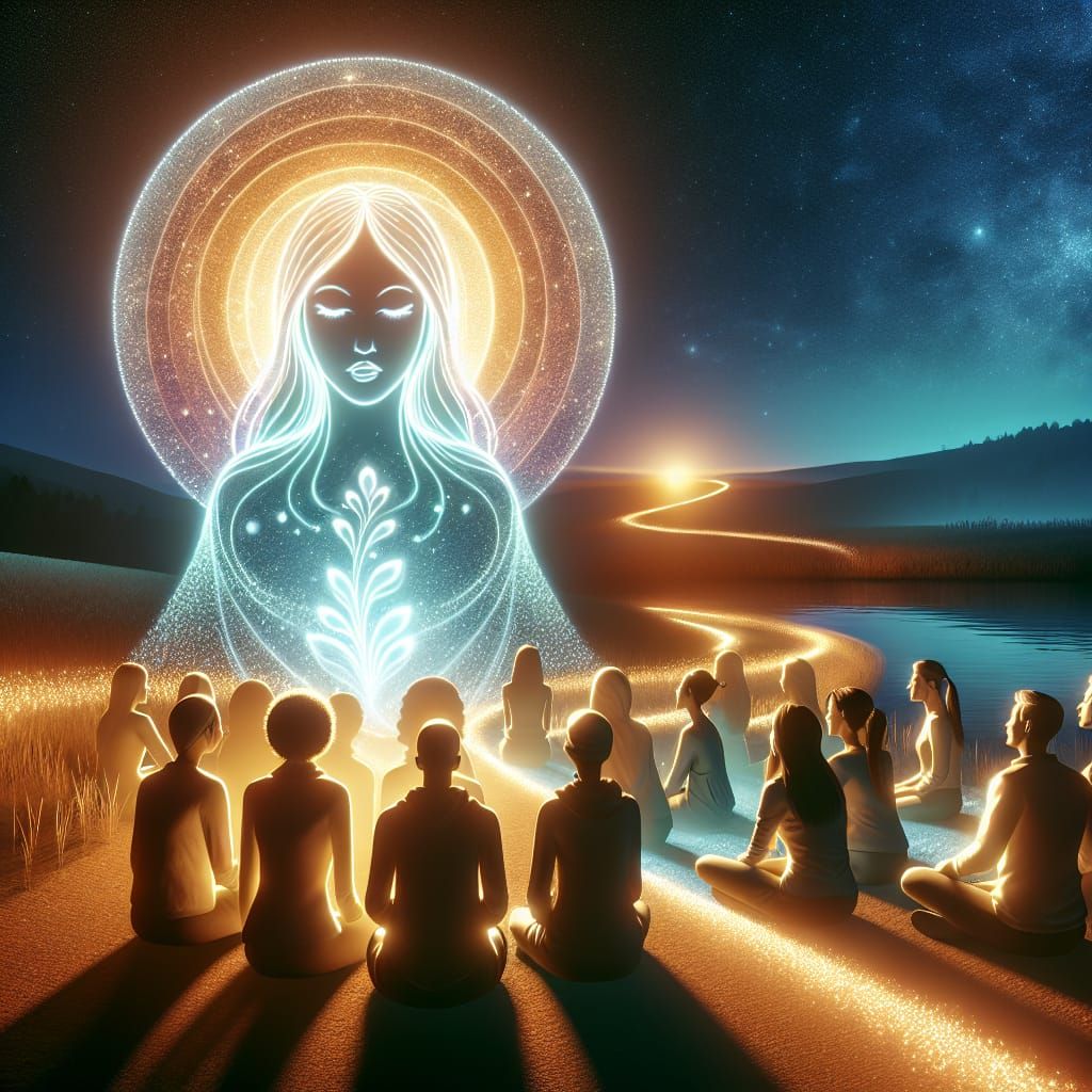 Imagine the ethereal silhouette of a woman known as Lilith amid the ...