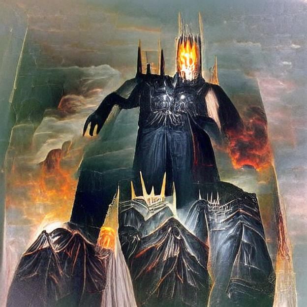 Morgoth Ascending Angmar - AI Generated Artwork - NightCafe Creator