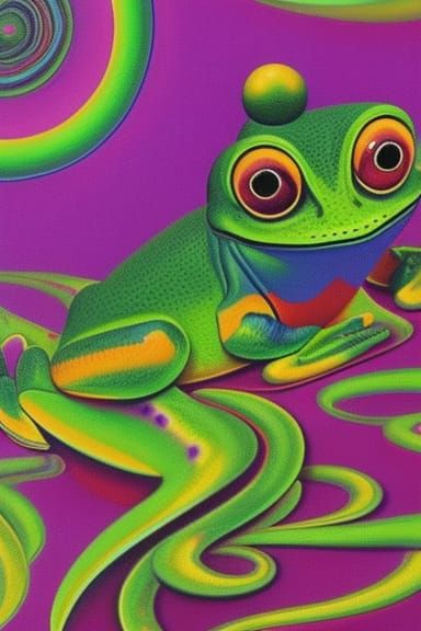 Inter dimensional frog - AI Generated Artwork - NightCafe Creator