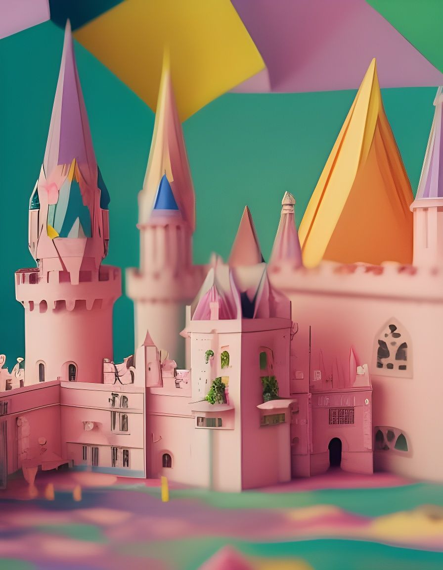 Paper Castle AI Generated Artwork NightCafe Creator paper-castle-ai-generated-artwork-nightcafe-creator
