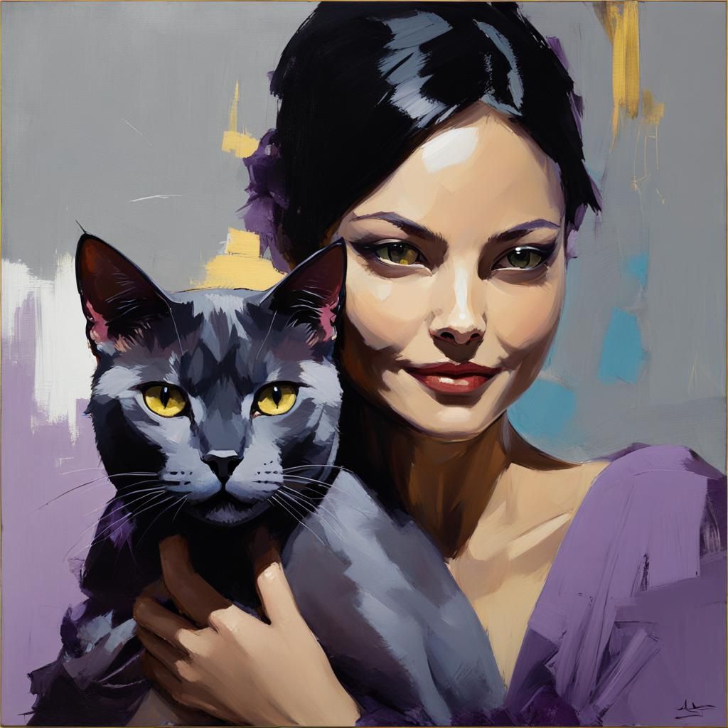 "by Jeremy_Mann gestural_dreamlike_painting :: three_quarters_body ...