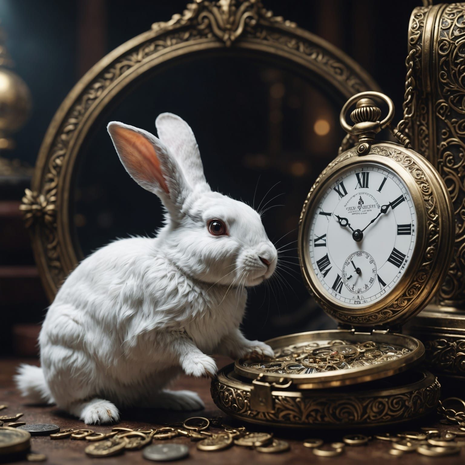 White rabbit. - AI Generated Artwork - NightCafe Creator