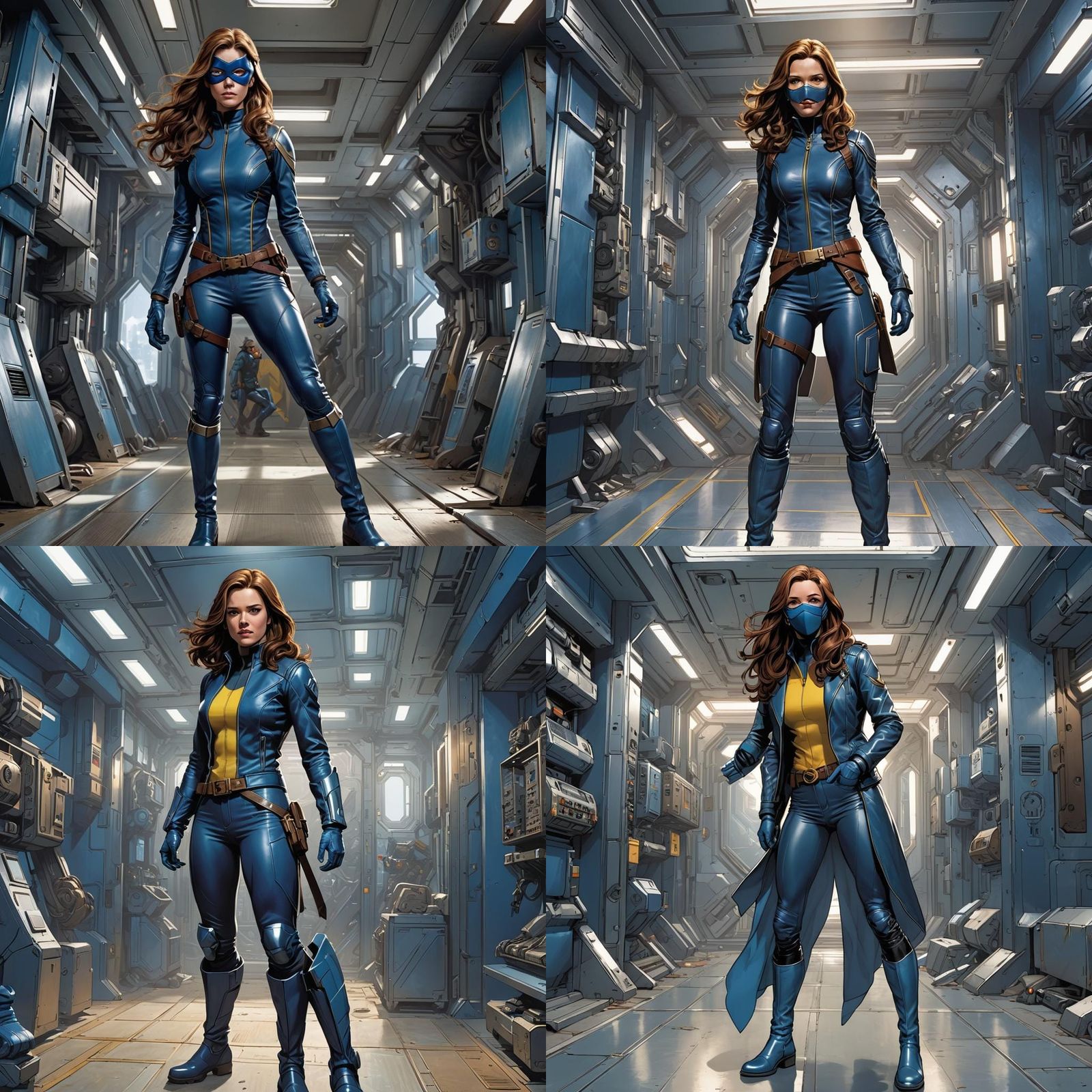 With long, flowing, chestnut brown hair, we see Kitty Pryde AKA ...