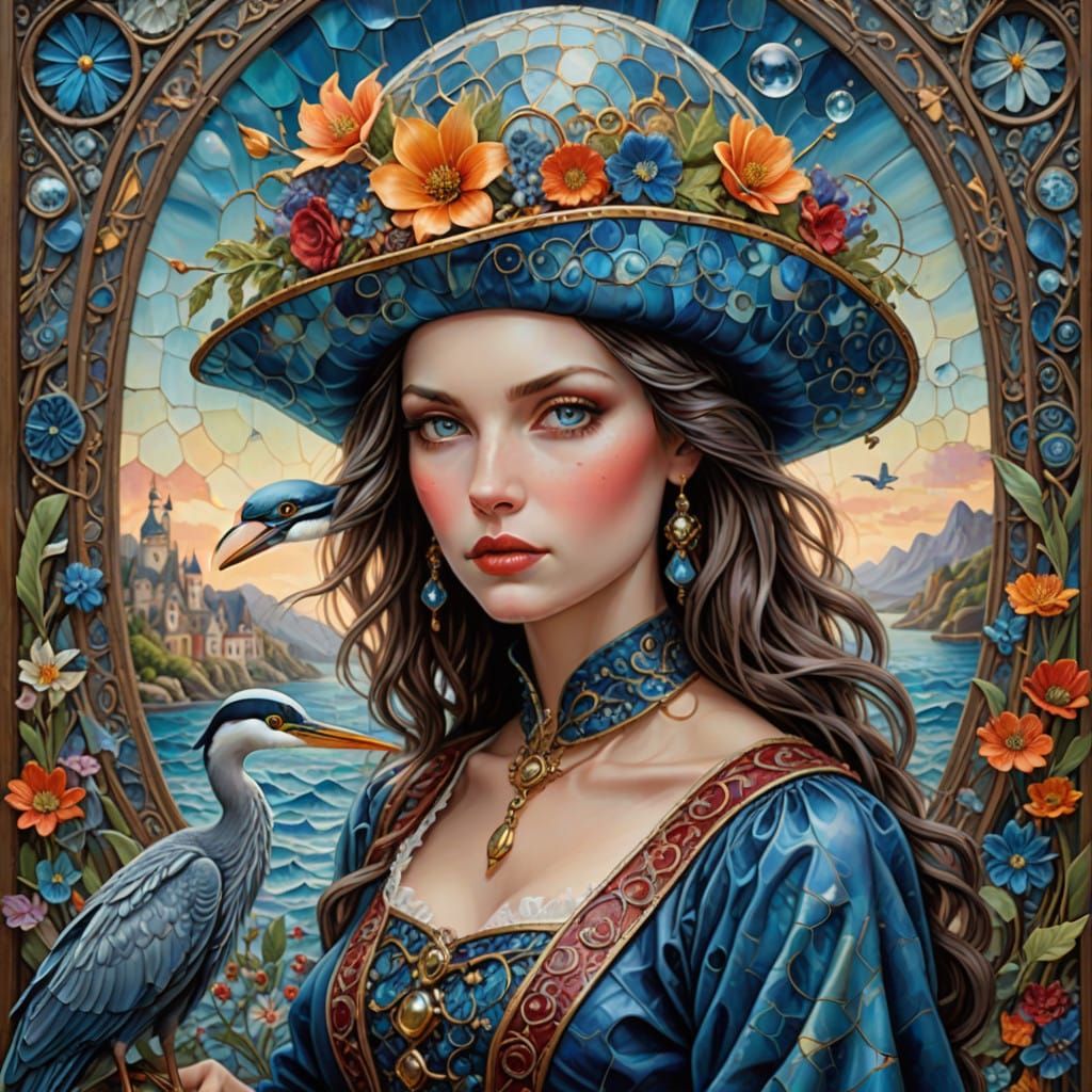 Ethereal Pirate Queen in Whimsical Fairytale Realm - AI Art