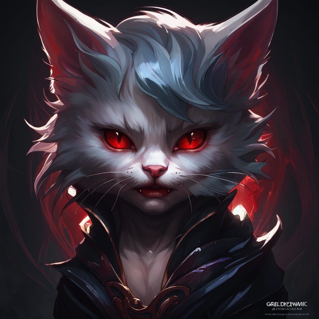 vamp kitty 3 - AI Generated Artwork - NightCafe Creator