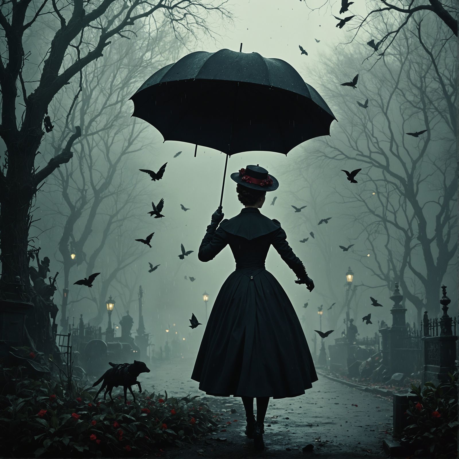 Scary Mary Poppins - AI Generated Artwork - NightCafe Creator