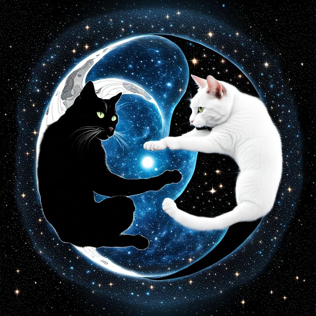two cats - AI Generated Artwork - NightCafe Creator