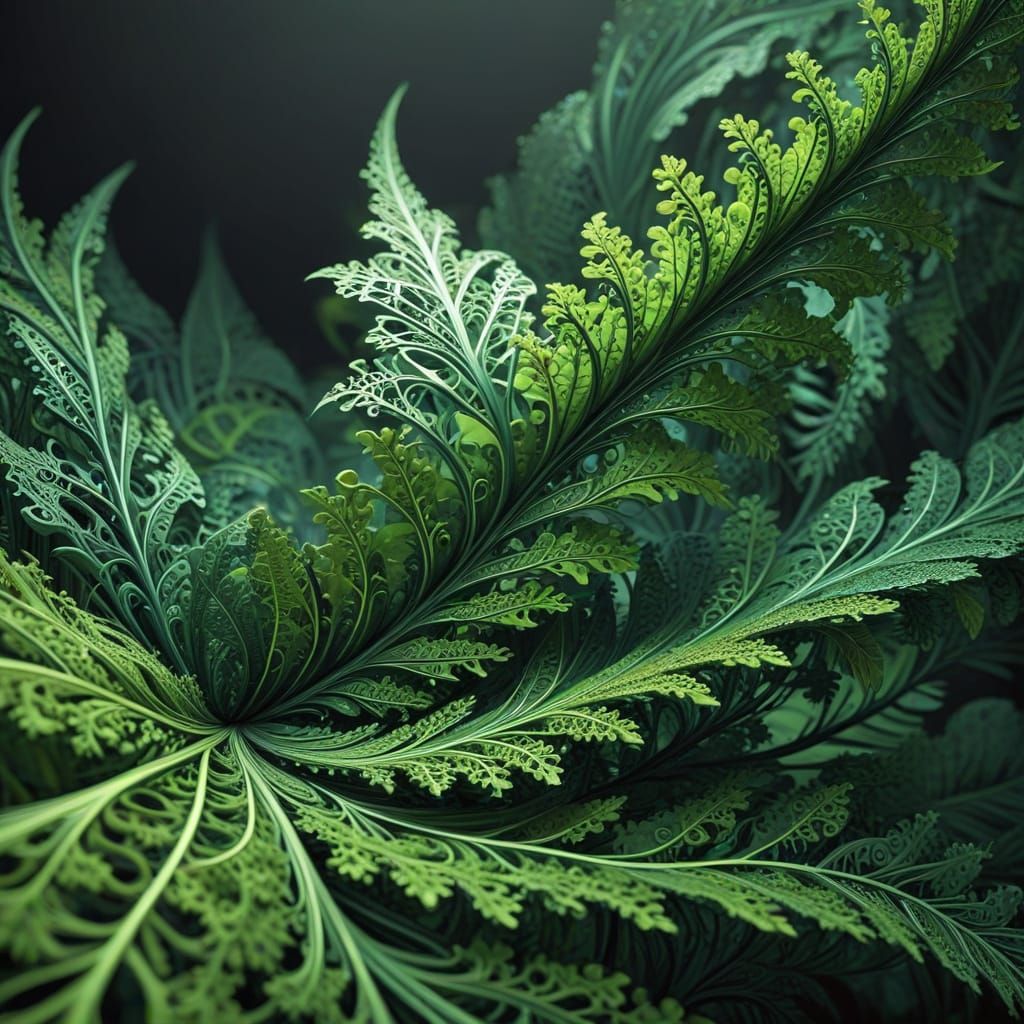 Green Urban Leaf Megastructure Wonder.