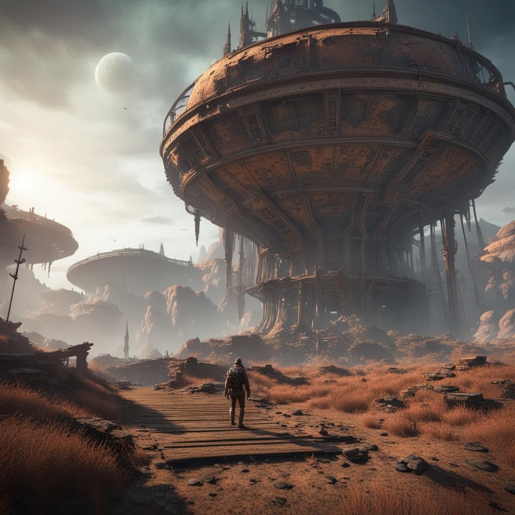 Explorers in an ancient world - AI Generated Artwork - NightCafe Creator