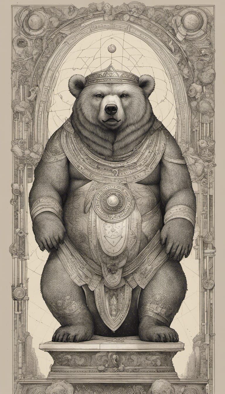 Un-Tri-U-DàâN obese Bear God of prosperity and tranquility... a demigod ...
