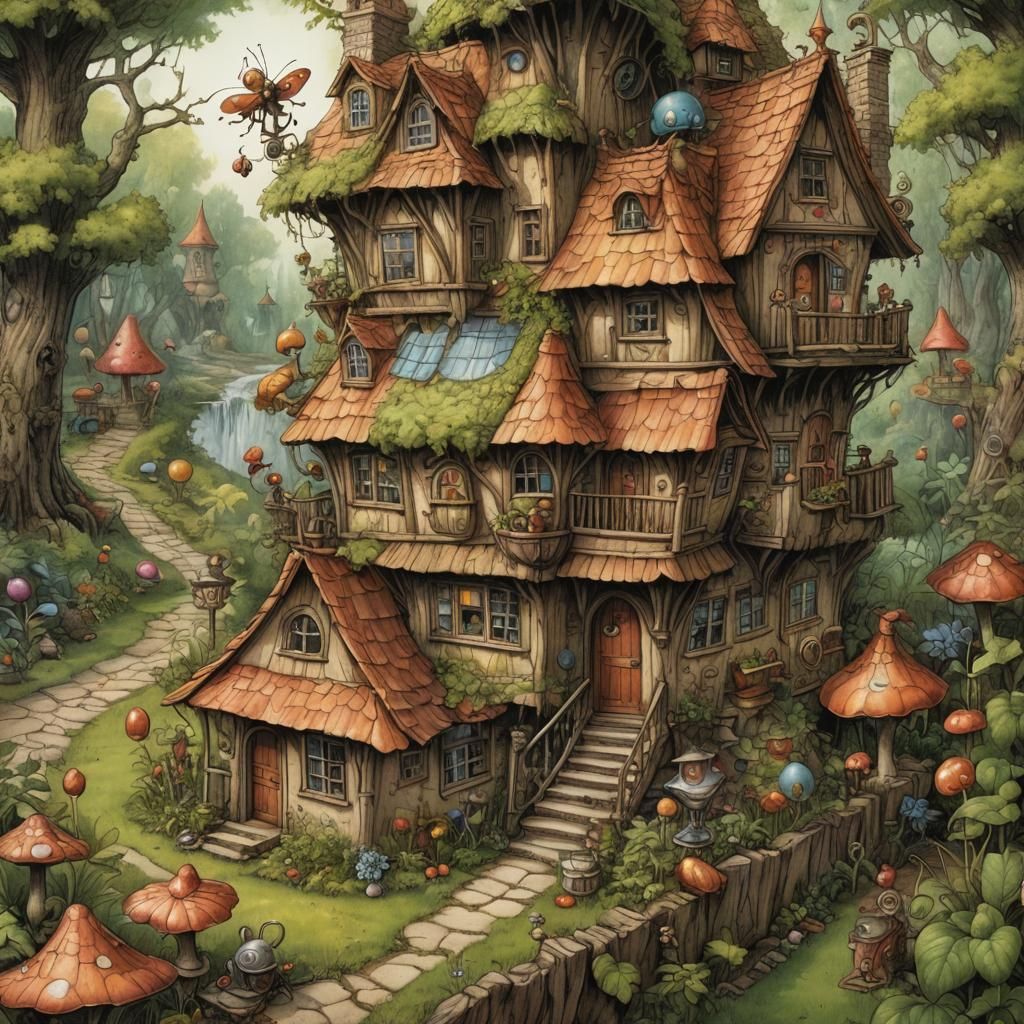 Cozy Burrow - AI Generated Artwork - NightCafe Creator