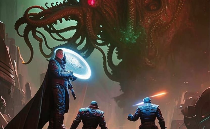 Dr BrainBlast challenges Cthulhu in the City of R'lyeh, deceased ...