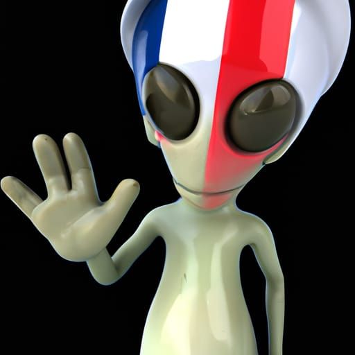 French alien - AI Generated Artwork - NightCafe Creator