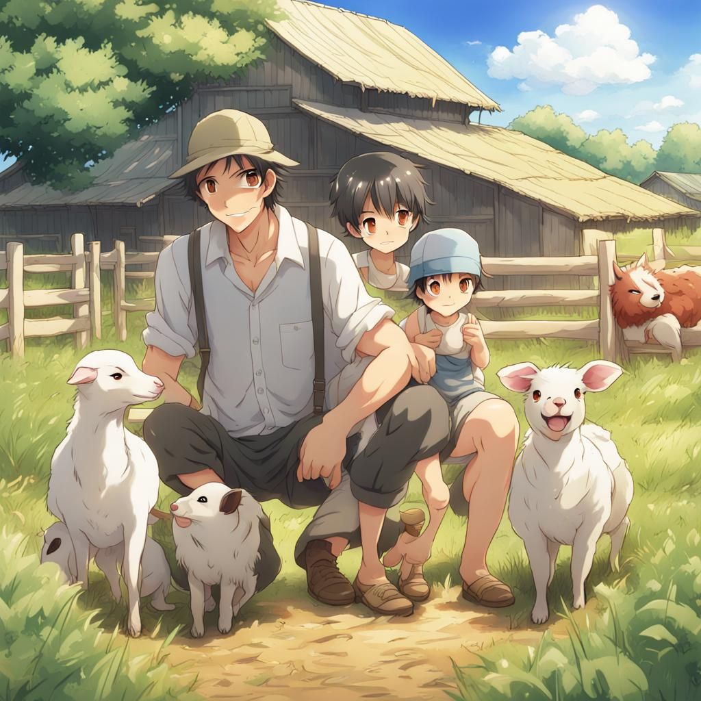 having fun on the farm - AI Generated Artwork - NightCafe Creator