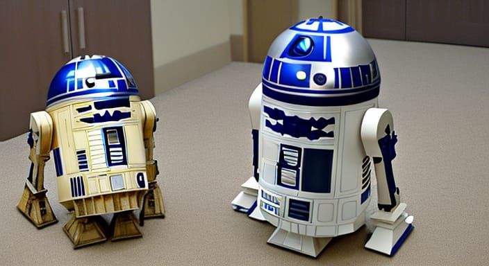 R2D2's Brothers - AI Generated Artwork - NightCafe Creator
