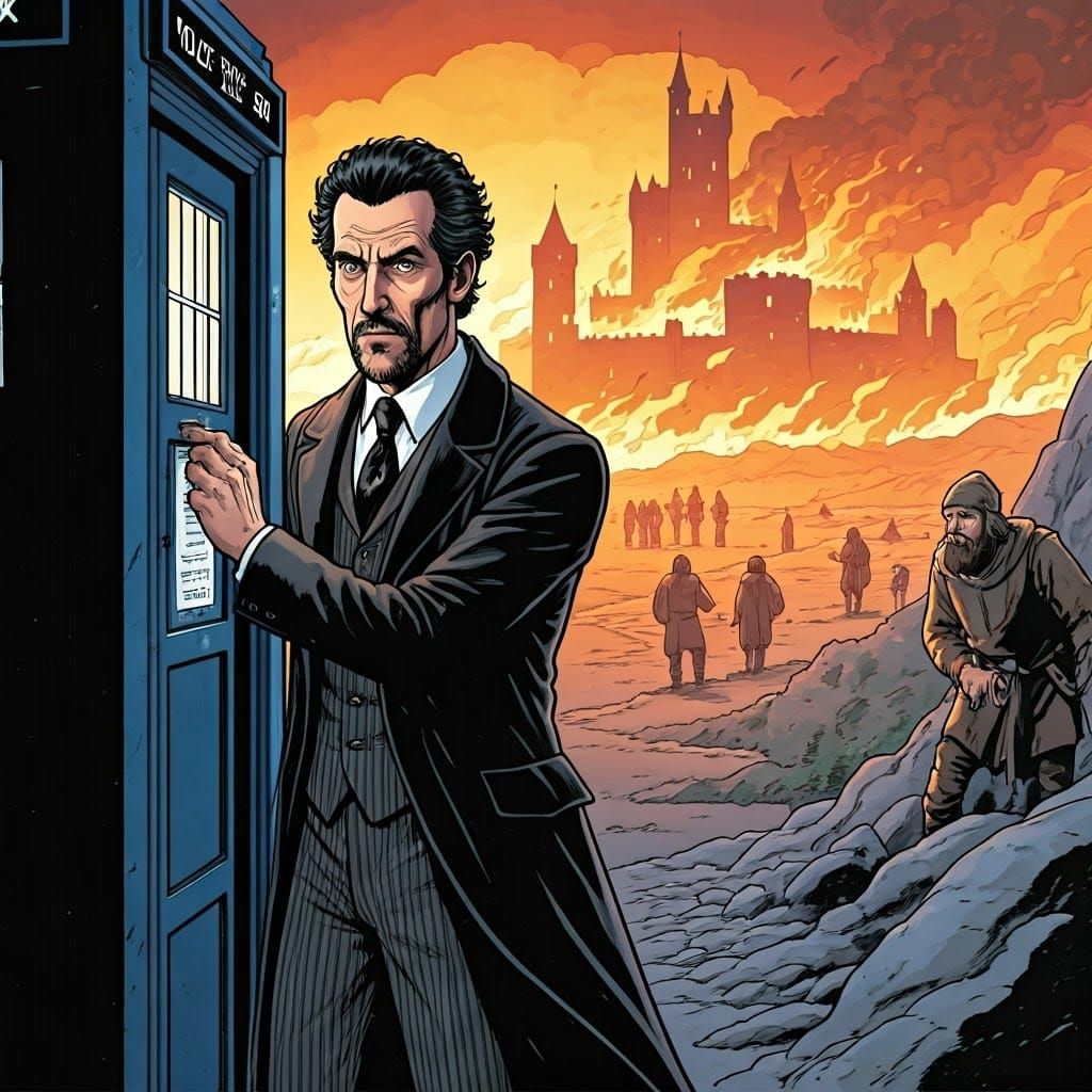 “Curses! It’s locked. I’ll just have to wait here for that dratted ...