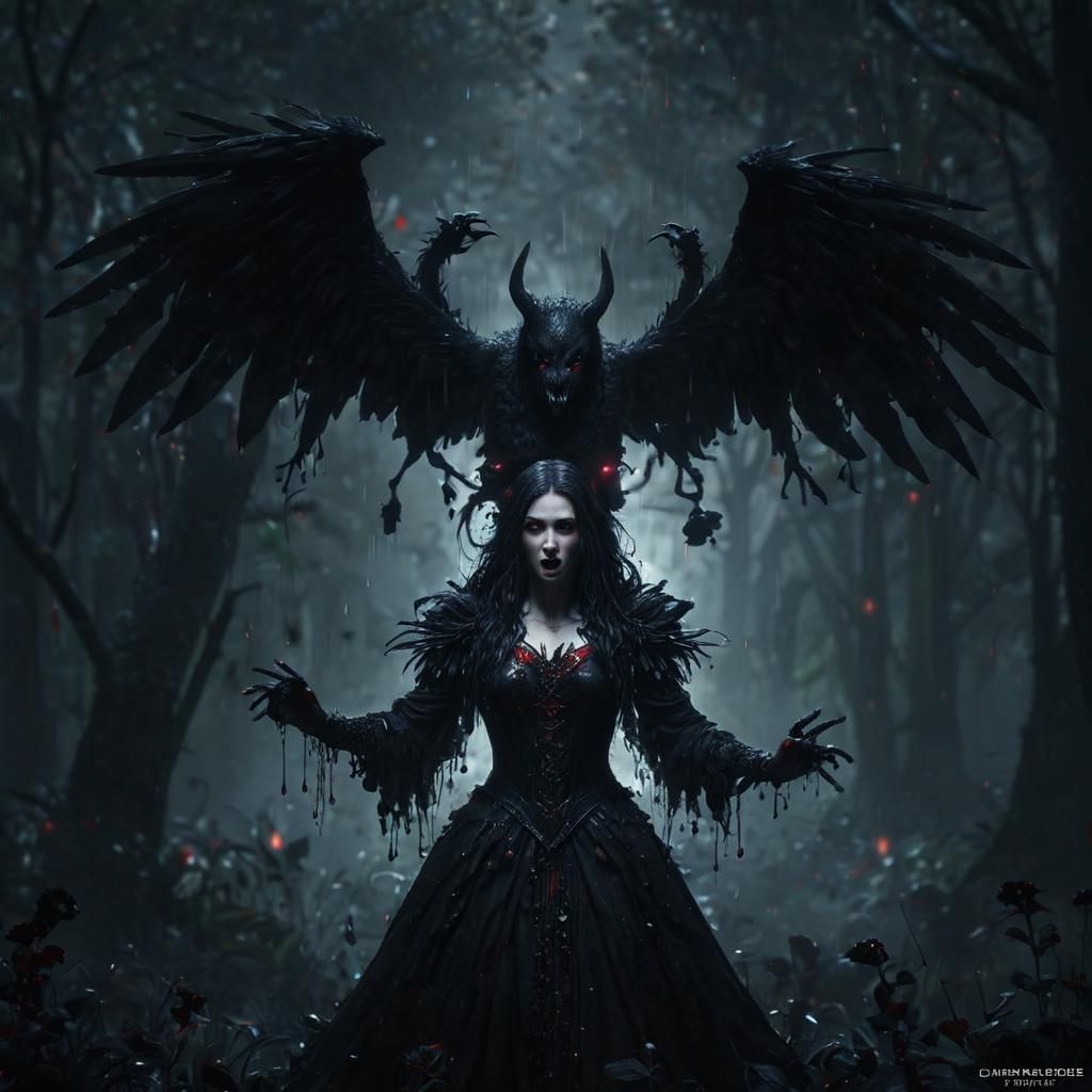 Crazy Fingers - Glowing Red Binary Code Fingers of a Banshee...