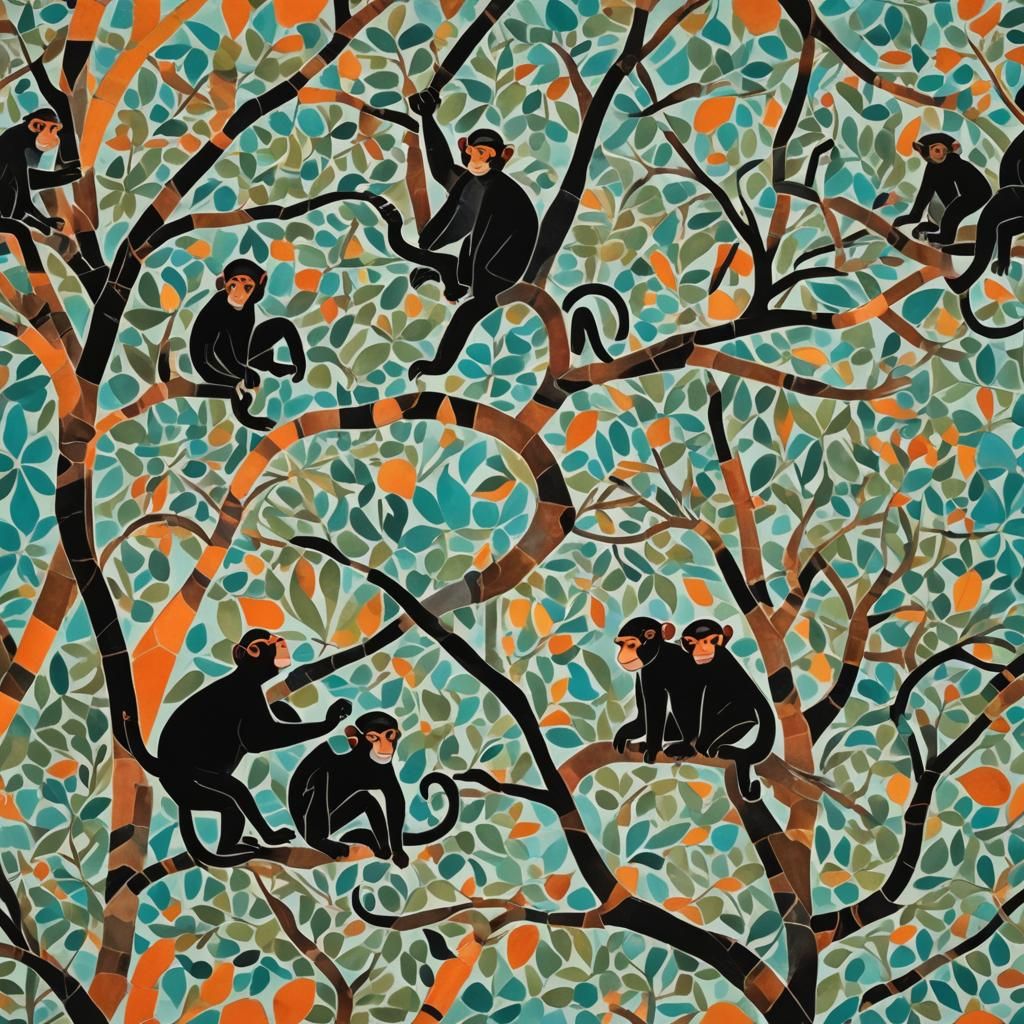 monkeys - AI Generated Artwork - NightCafe Creator